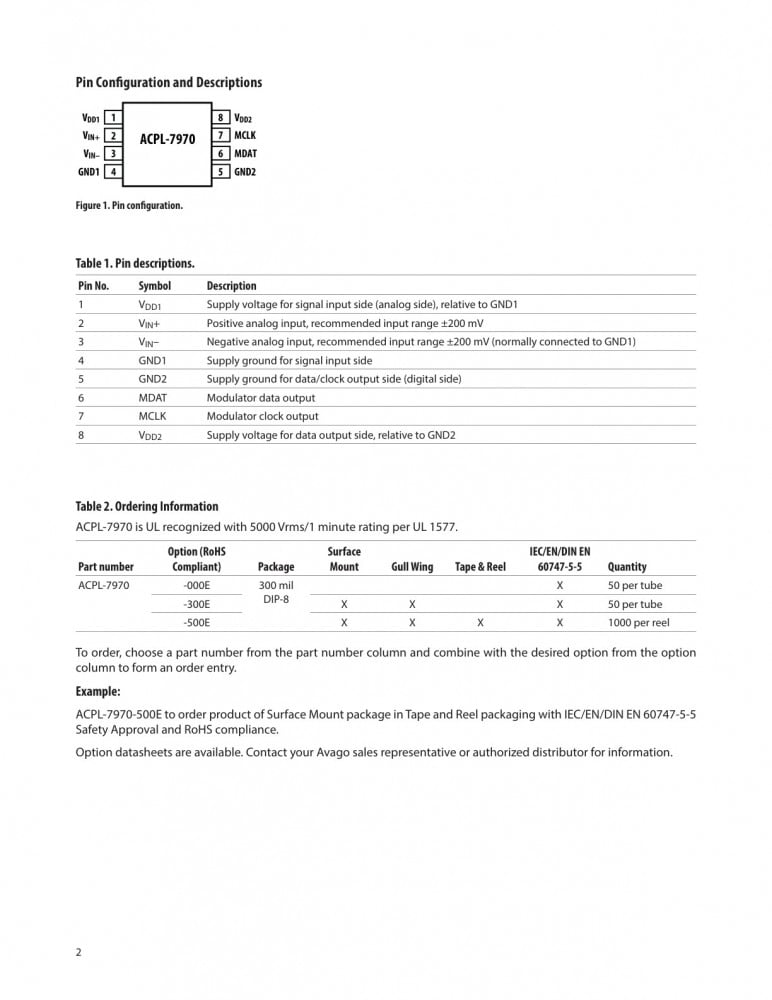 ACPL-7970 datasheet page 2