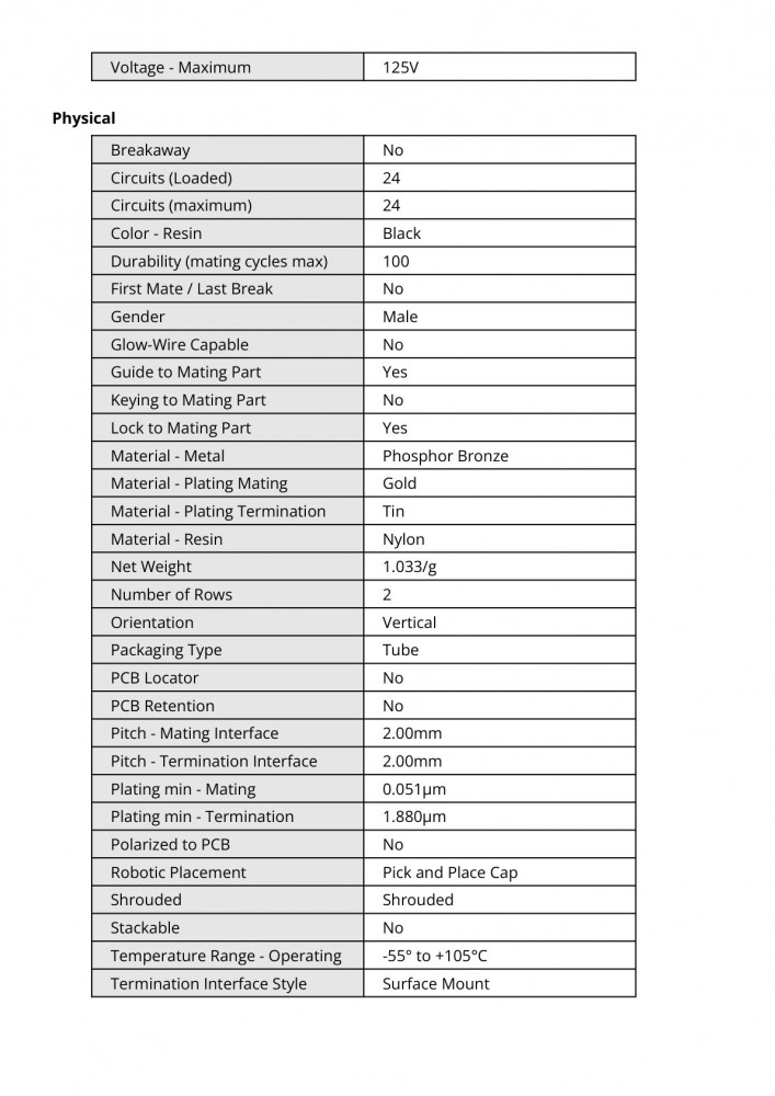 MOLEX 878322414 technical document preview, page 3