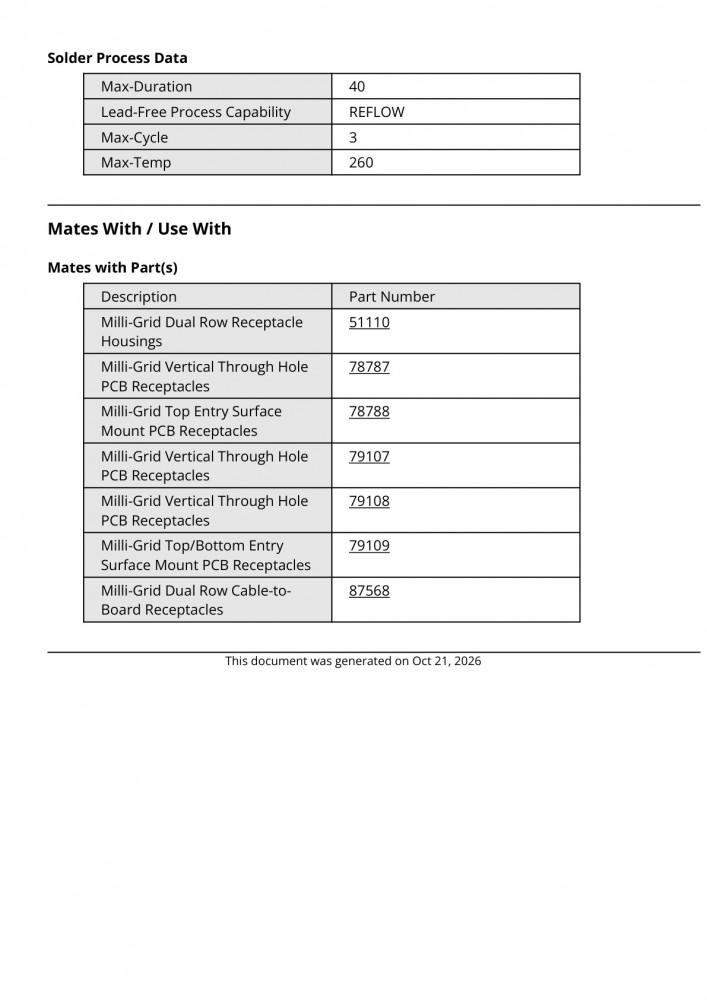 MOLEX 878322414 technical document preview, page 4