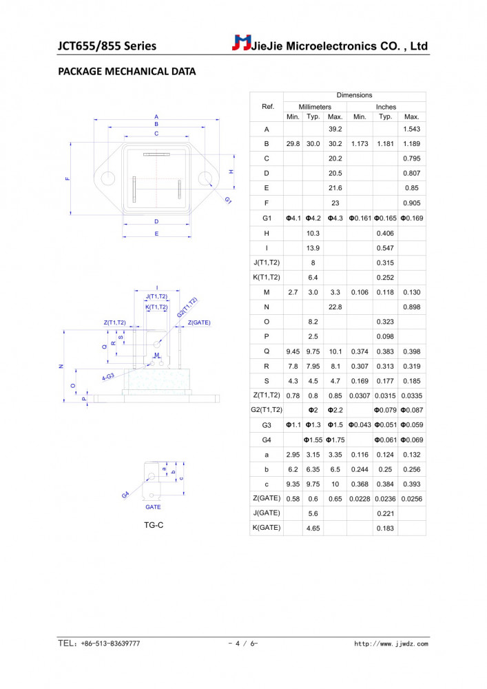 JCT855Z datasheet page 4