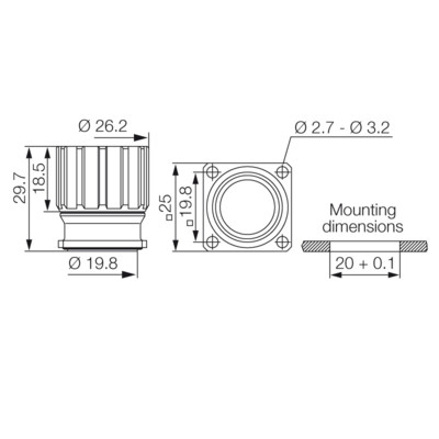 WEIDMULLER 1169950000 Circular Connector Housing for sale