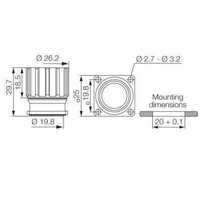 WEIDMULLER 1169950000 Circular Connector Housing for sale