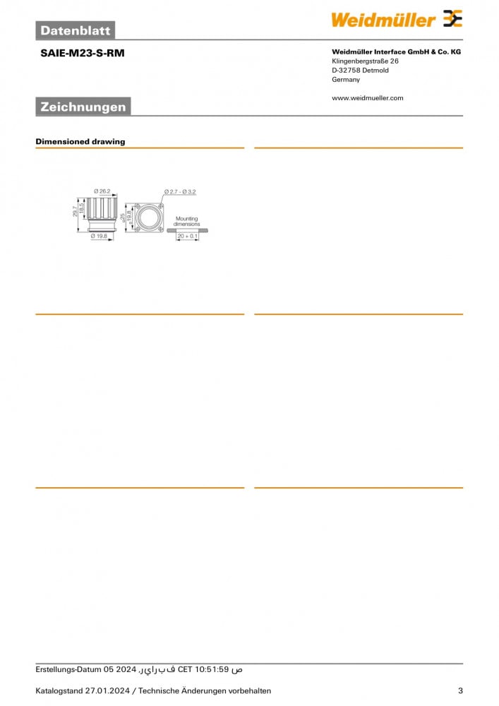 WEIDMULLER 1169950000 documentation page 3