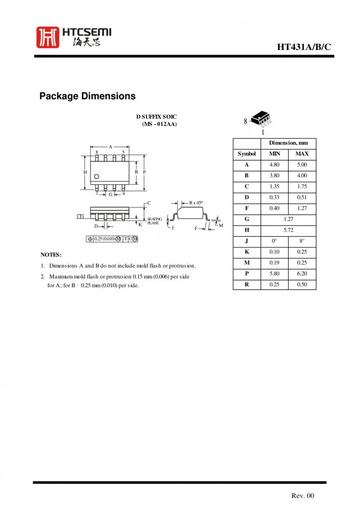 HT431BRZ datasheet page 3