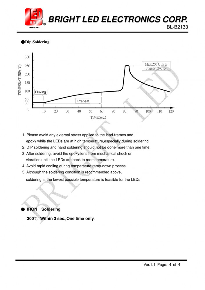 BL-B2133 datasheet page 4