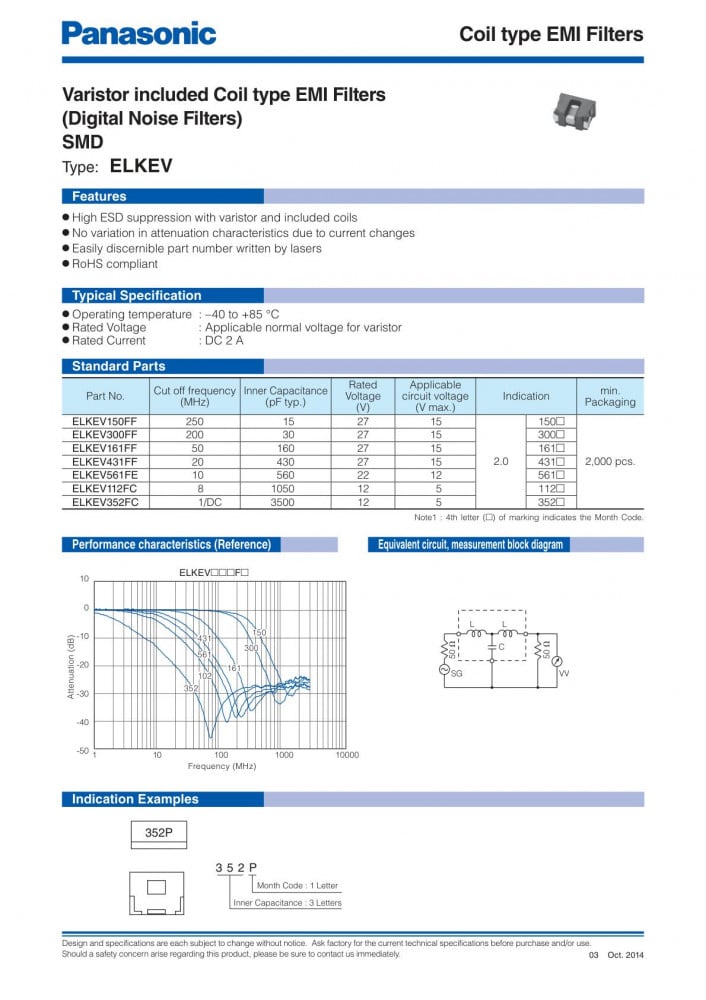 Panasonic ELKE series datasheet page 4