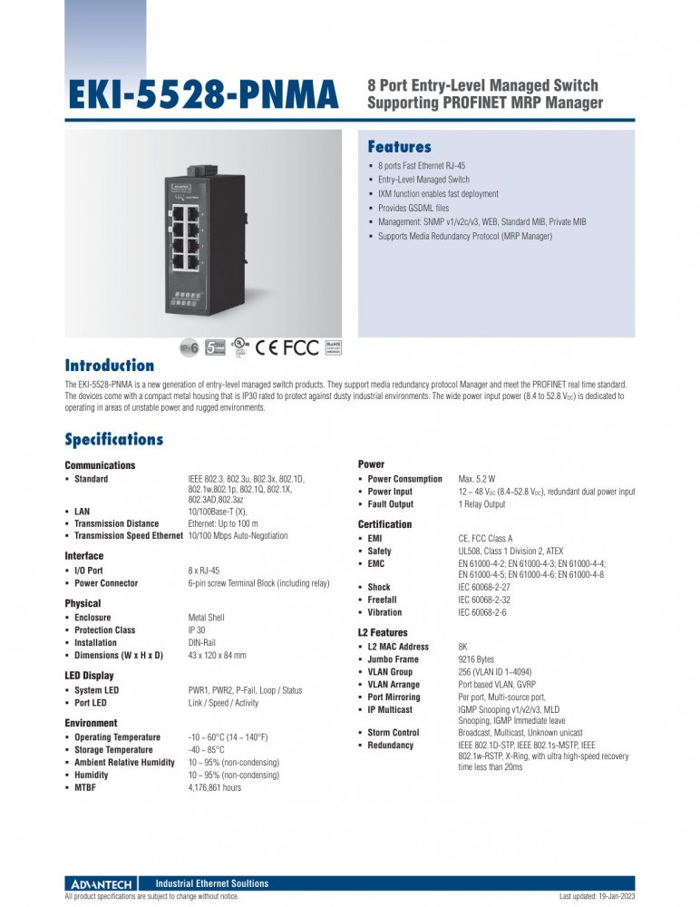 EKI-5528-PNMA product documentation page 1