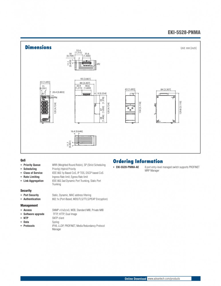 EKI-5528-PNMA product documentation page 2