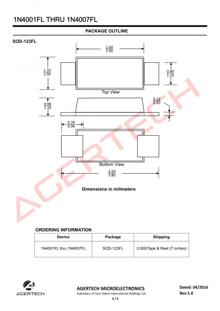 1N4007FL datasheet page 3