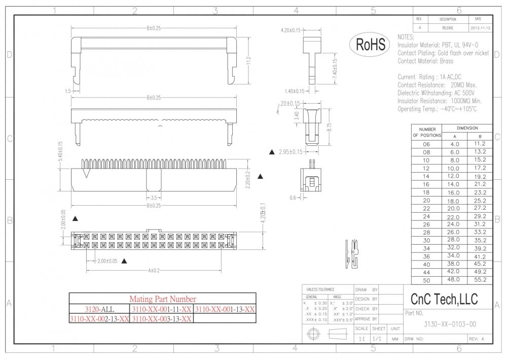 CNC Tech 3130-14-0103-00 technical document preview