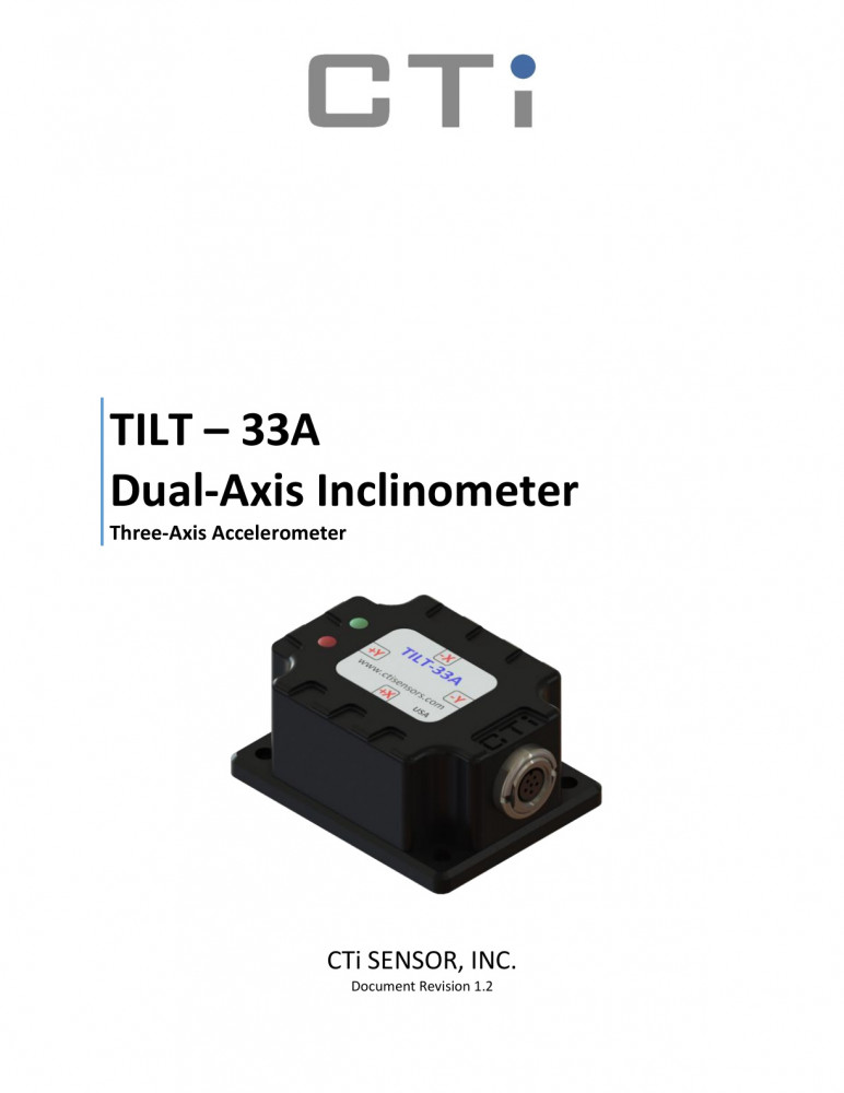 TILT-33A technical document page 1