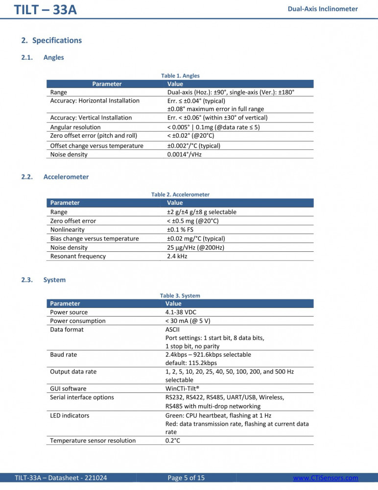 TILT-33A technical document page 5