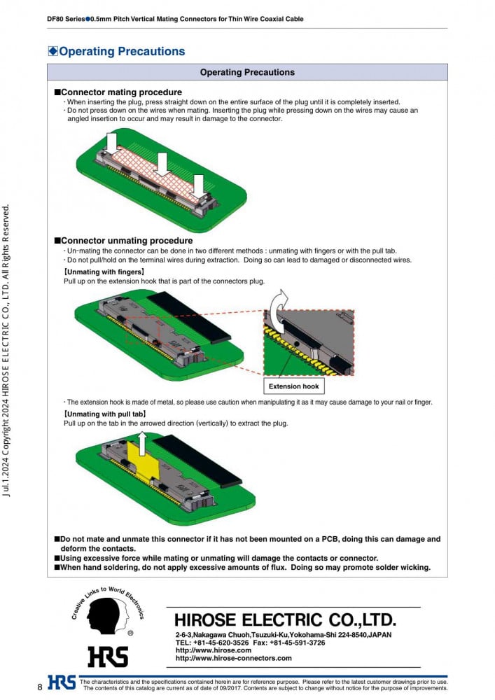 HRS DF80 Series technical document page 8