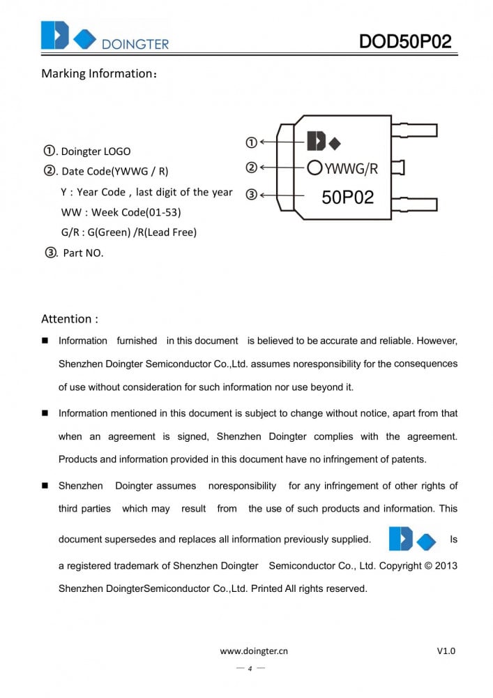 DOD50P02 datasheet page 4