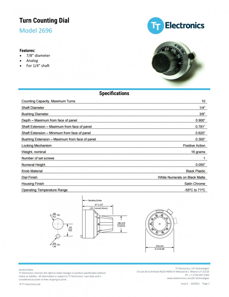 Technical document image for LEA NETWORKS model 2696