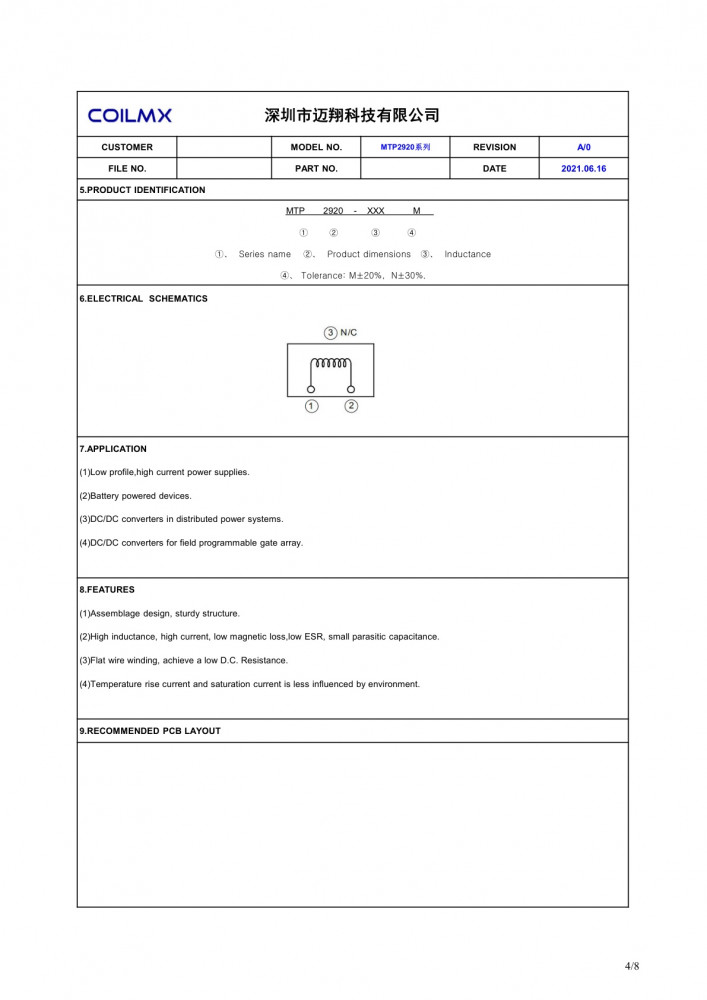 MTP2920-470MC datasheet page 4