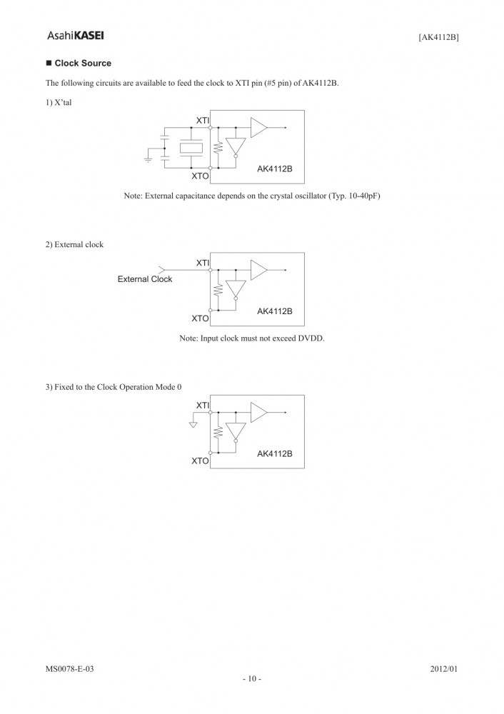 AK4112BVM datasheet page 10
