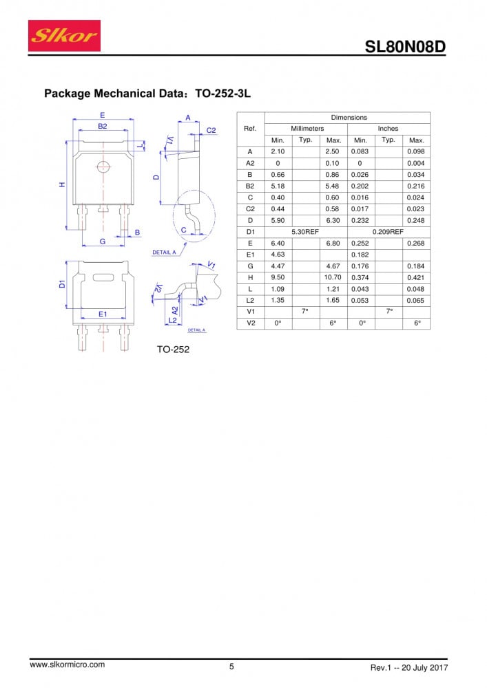 SL80N08D datasheet page 5