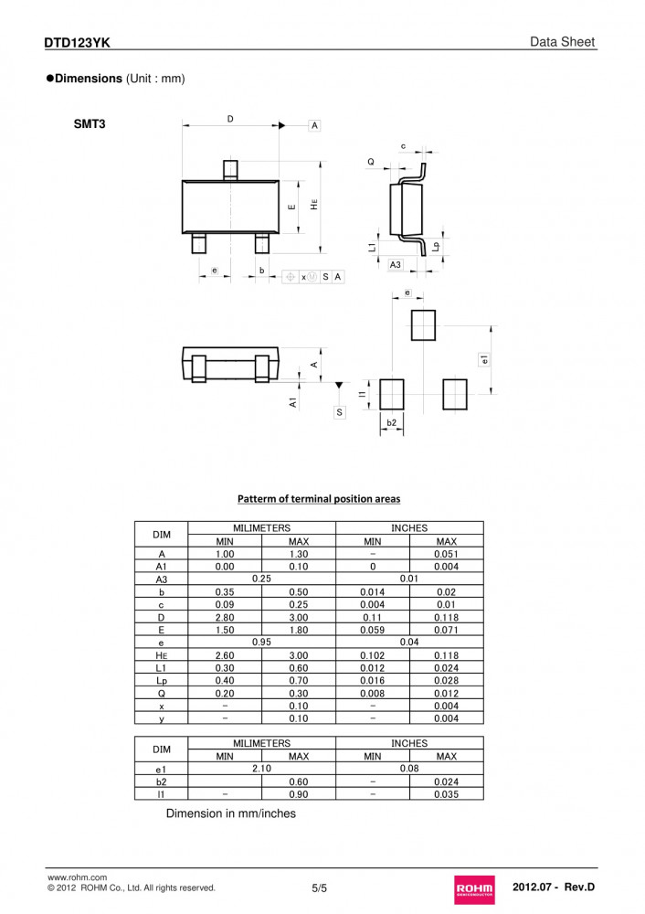 DTD123YKT146 technical document page 5