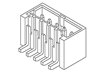 Pico-SPOX Wire-to-Board Header, 1.50mm Pitch, Surface Mount, Vertical, Tin (Sn) Plating, without Cap, Liquid Crystal Polymer, 10 Circuits, Beige, Tape and Reel