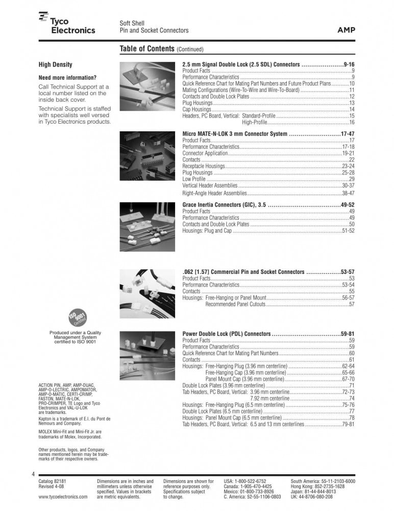 AMP Soft Shell connector catalog page 4