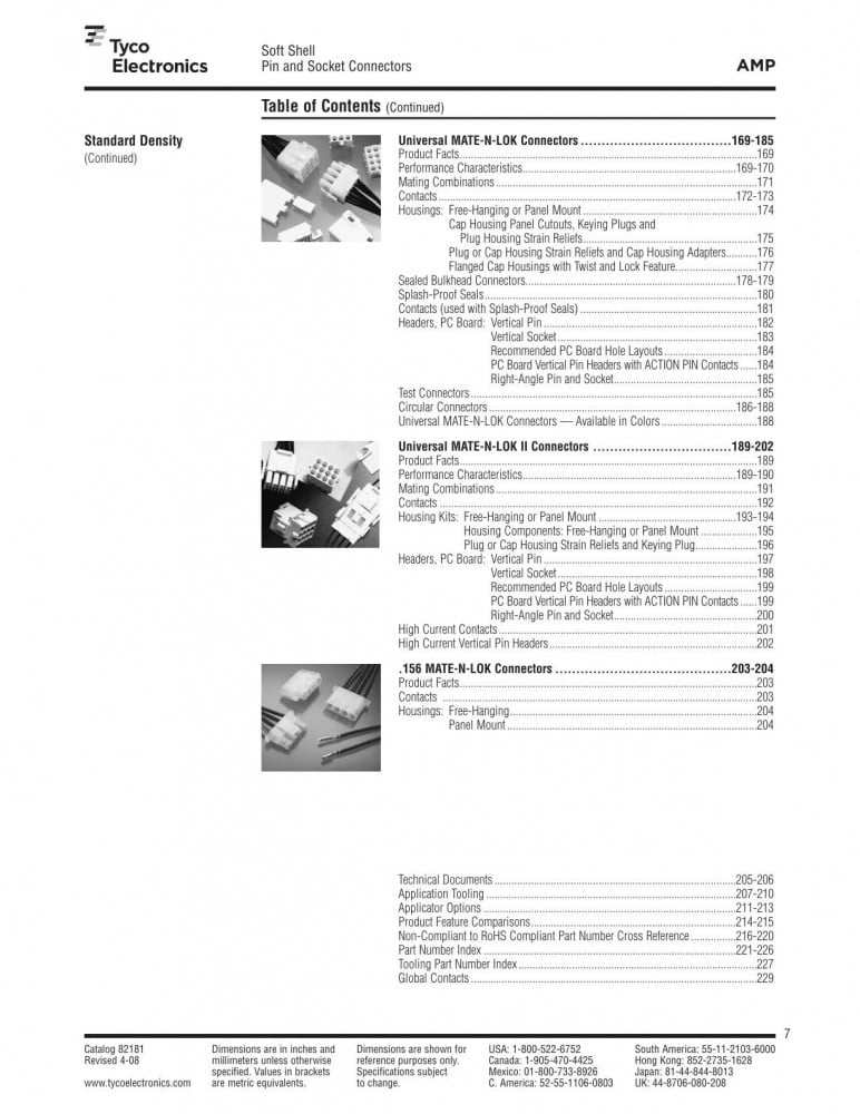 AMP Soft Shell connector catalog page 7
