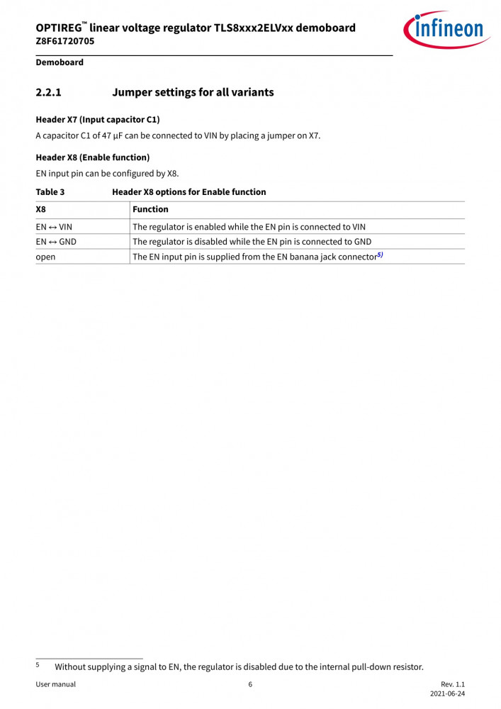 TLS8xxx2ELVxx demoboard document page 6