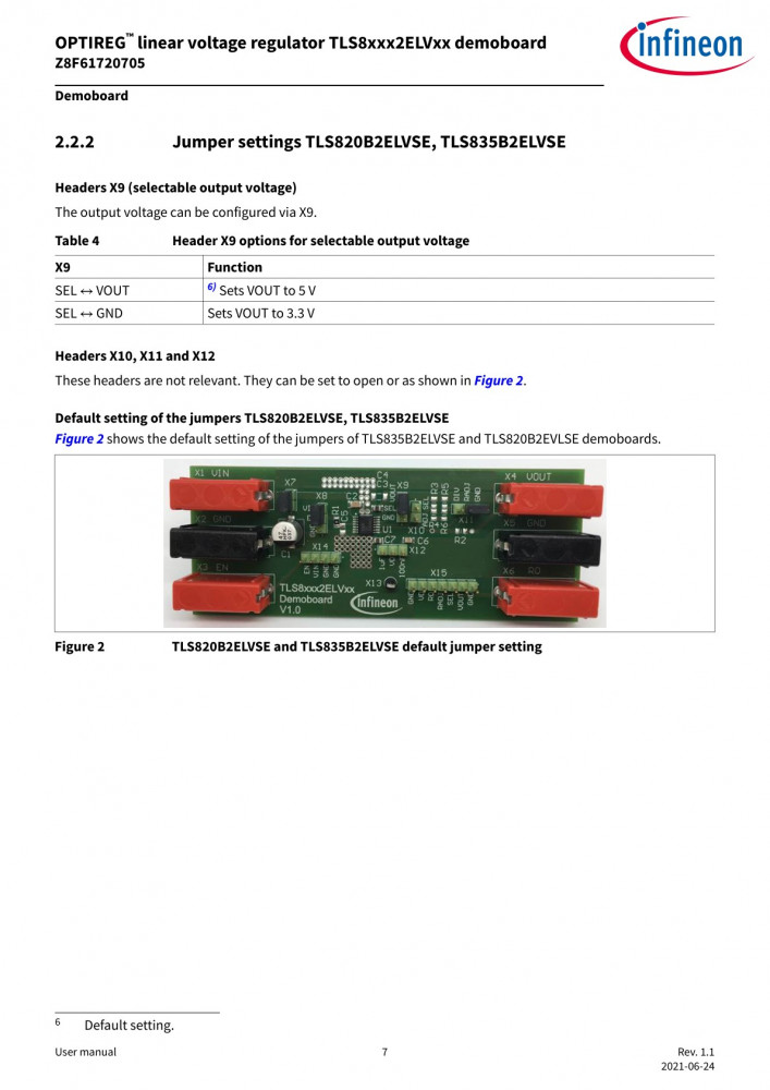 TLS8xxx2ELVxx demoboard document page 7