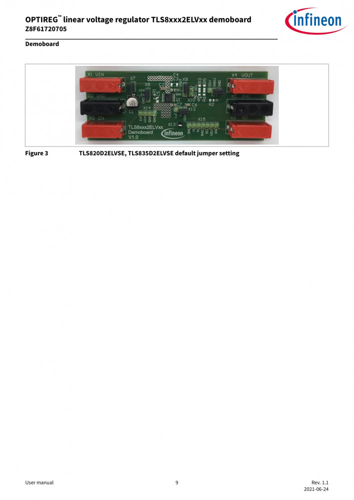 TLS8xxx2ELVxx demoboard document page 9