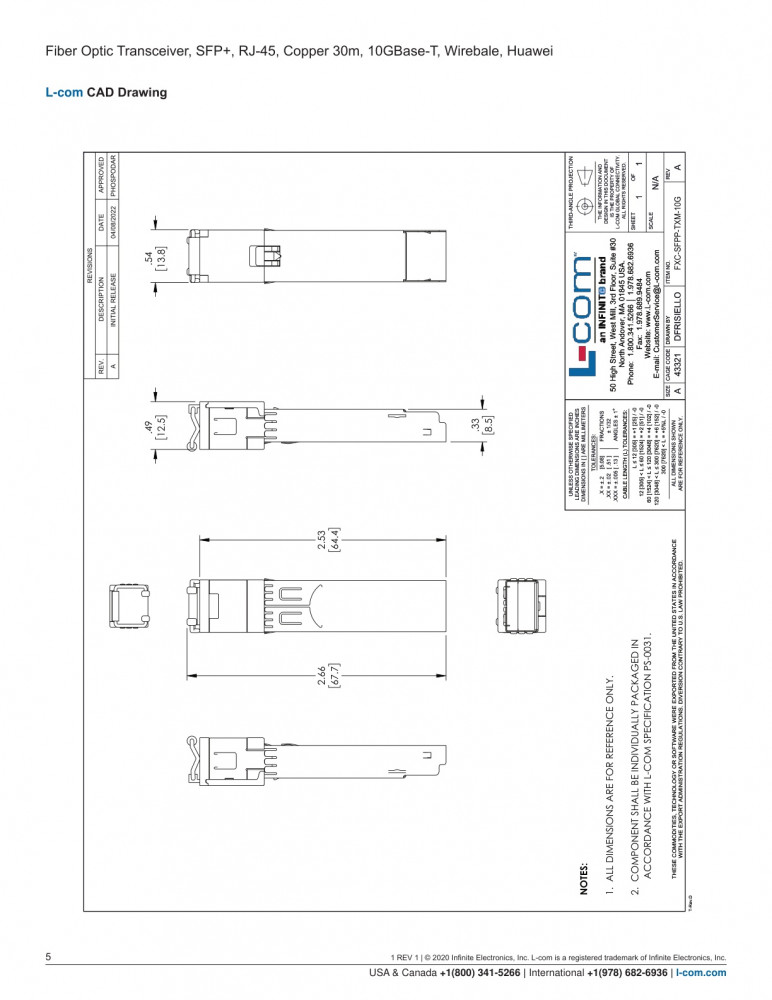 FXC-SFPP-TXM-10G-HWI datasheet page 5
