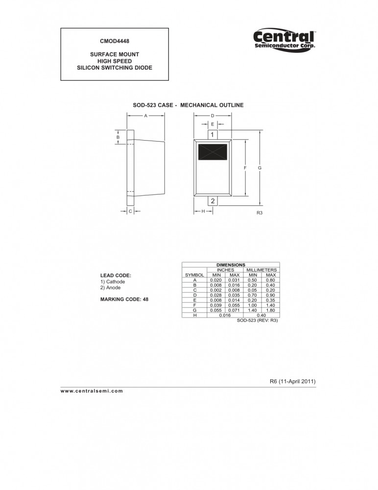 CMOD4448 TR PBFREE datasheet page 2