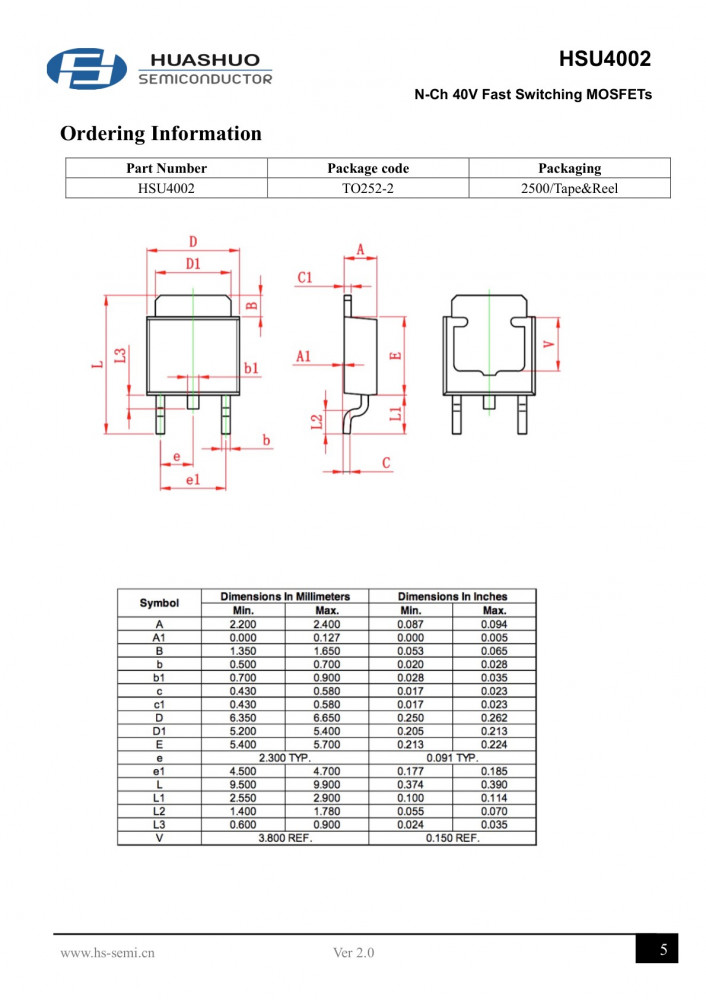 HSU4002 datasheet page 5