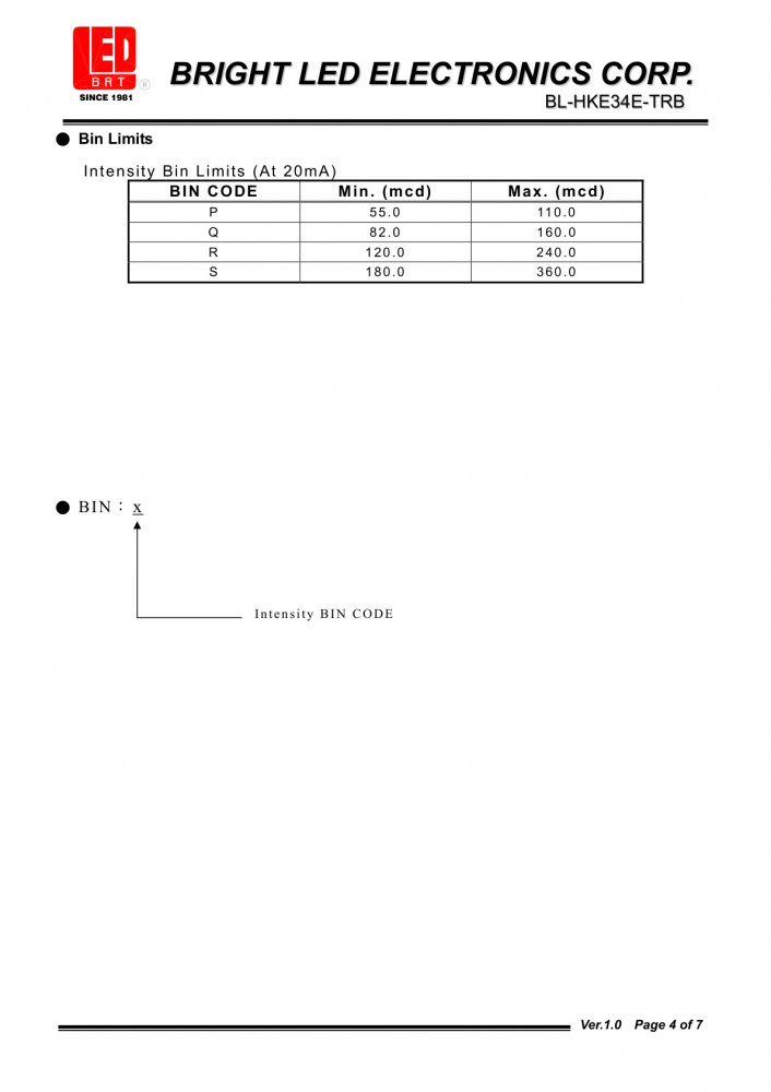 BL-HKE34E-TRB datasheet page 4