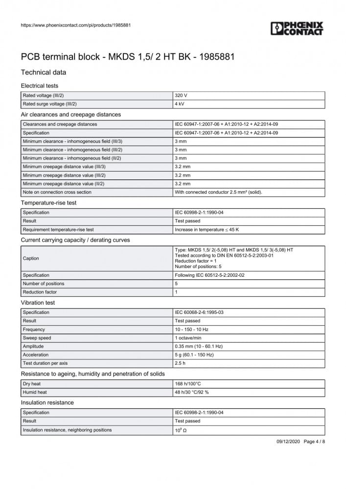 Phoenix Contact 1985881 technical document page 4