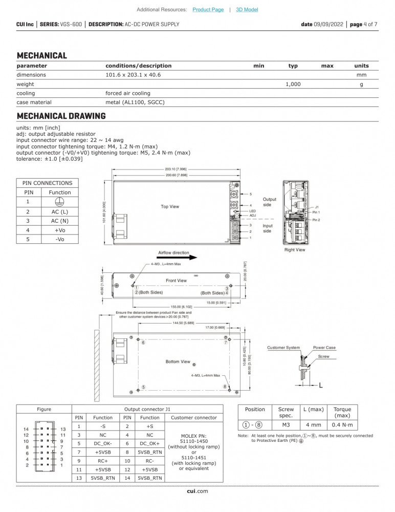 VGS-600-12 datasheet page 4