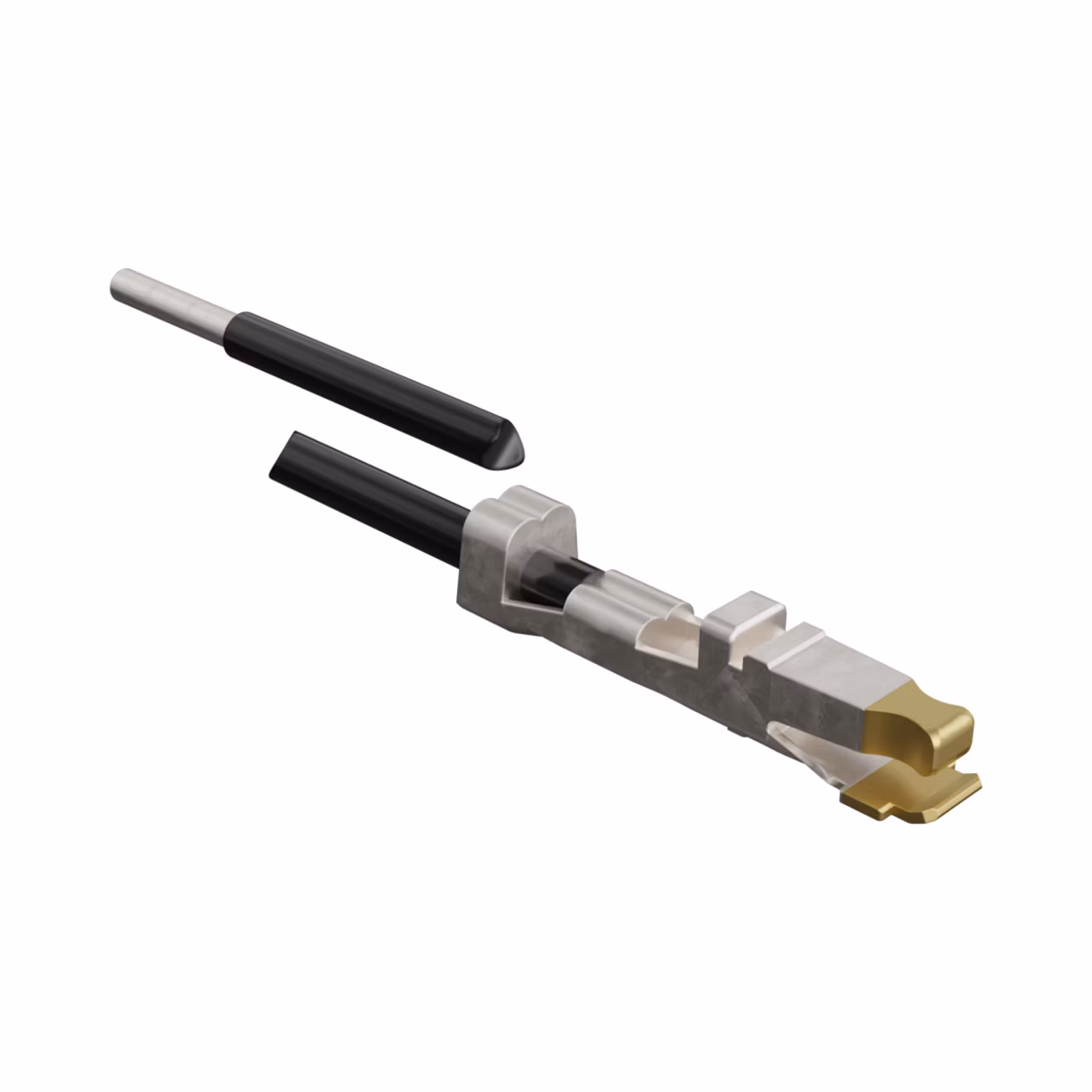 Pre-Crimped Lead Pico-Lock 3.0 Female-to-Pigtail, Gold (Au) Plating, 150.00mm Length, 16 AWG, Black for sale