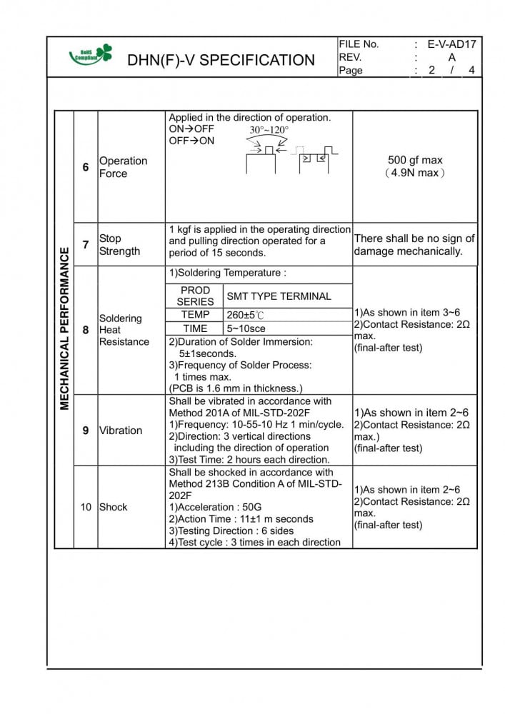 DHN-08F-T-V-T/R datasheet page 4