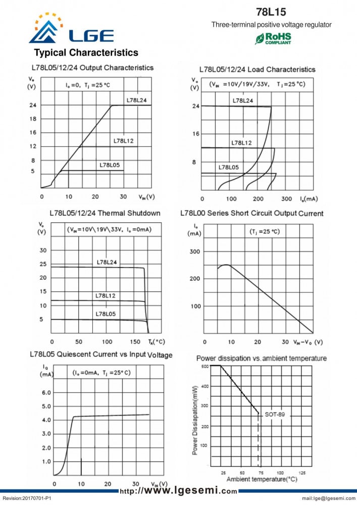 LGE 78L15 datasheet page 2