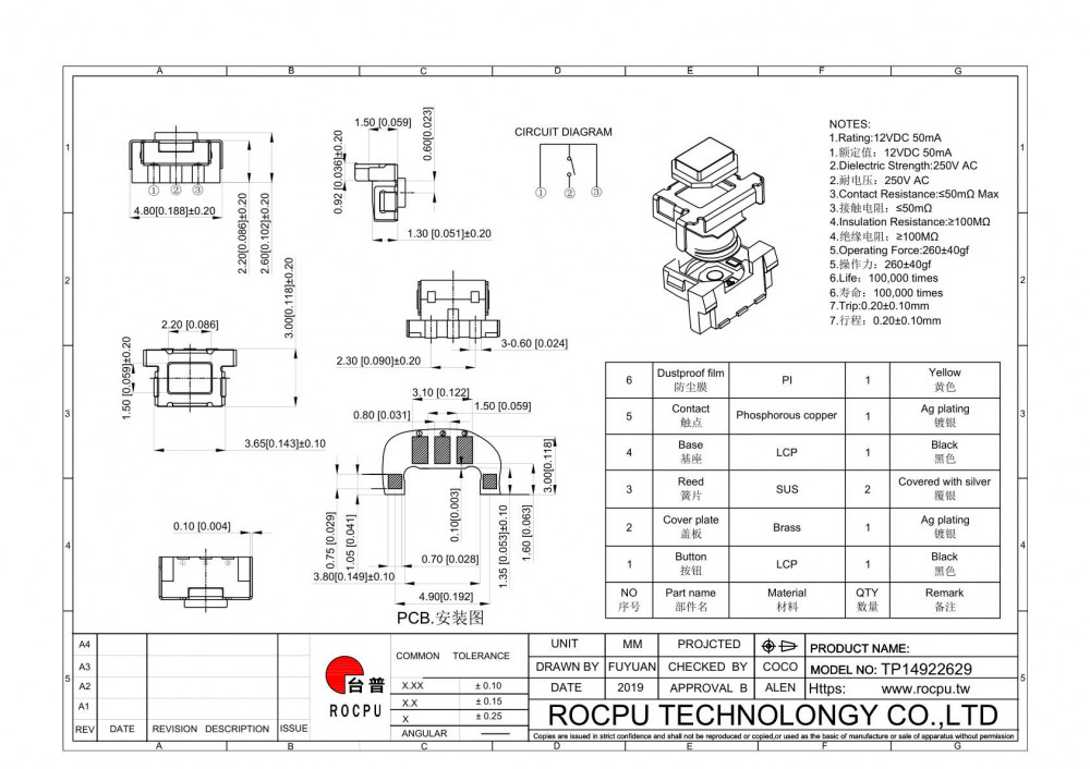 ROCPU TP14922629 technical document