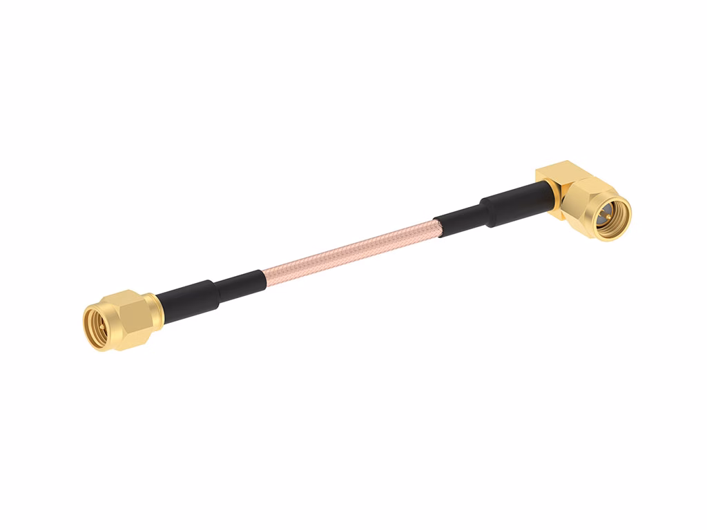 BNC Straight Jack to MCX Right-Angle Plug on RG-179 Cable, 275.80mm Length, 50 Ohms