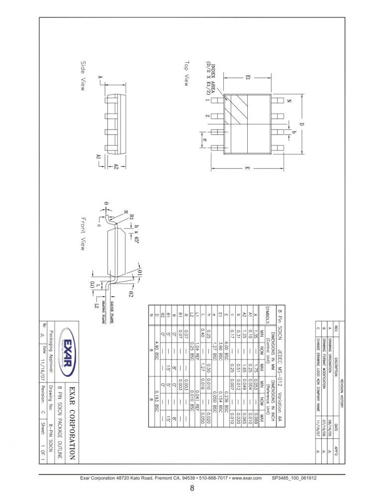 SP3485 datasheet page 8