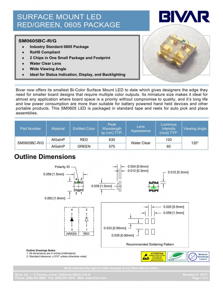 SM0605BC-R/G datasheet page 1