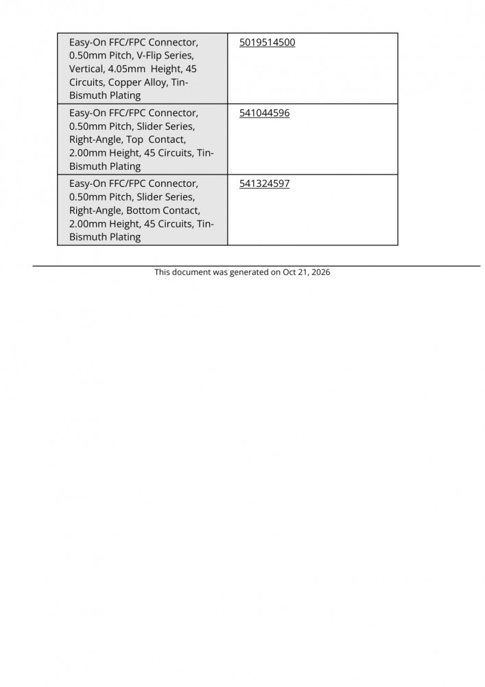 MOLEX 982661182 technical document page 3