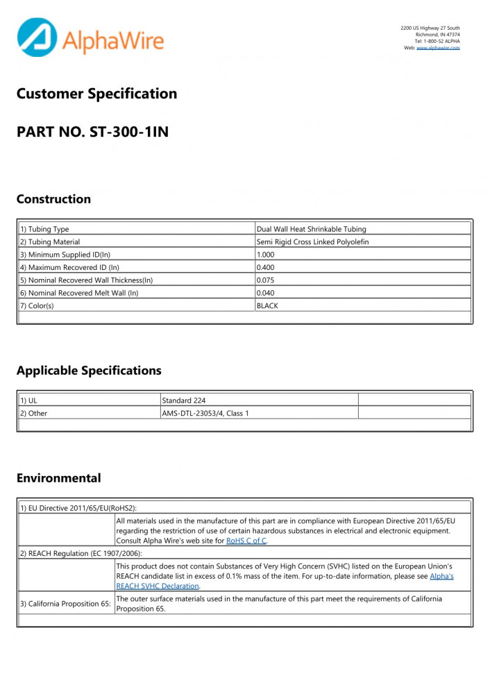 ST3001IN BK105 technical document page 1