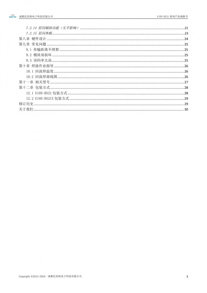 E105-BS21 series datasheet page 3