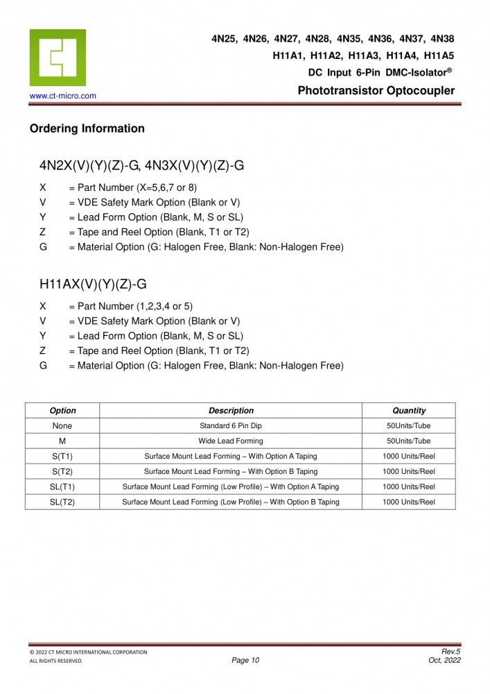 4N28 technical document page 10