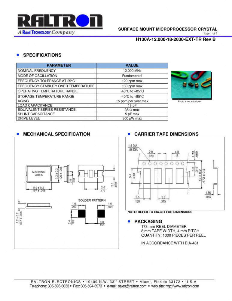H130A-12.000-18-2030-EXT-TR technical document page 1