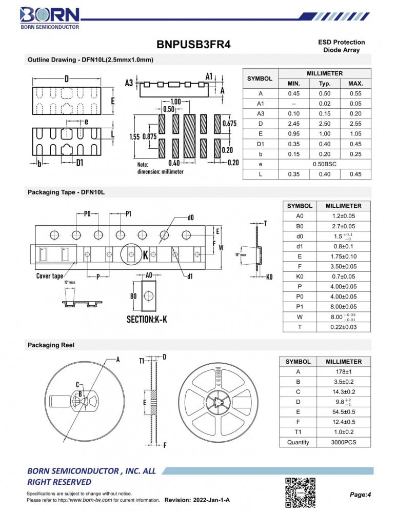 BNPUSB3FR4 datasheet page 4