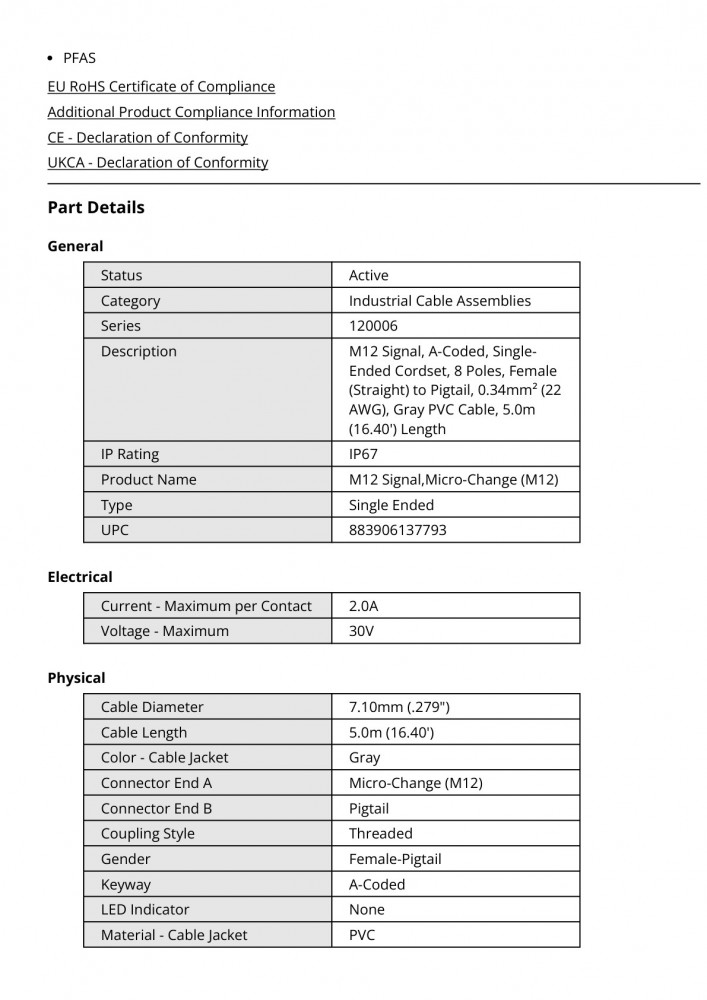 MOLEX 1200062049 product drawing, page 2