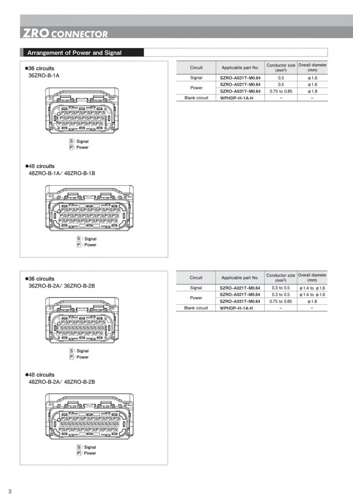 JST ZRO connector documentation page 3
